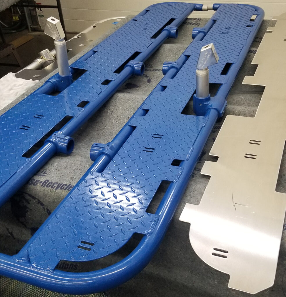 Powder Coating for Raft Frames - Mad Cow Metal Works